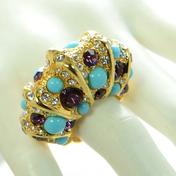 Kenneth Jay Lane | Jewelry | Kenneth Jay Lane Kjl Crystal Turquoise ...